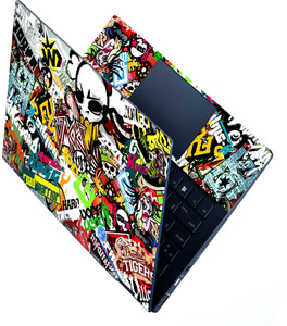 Techfit Laptop Skin Full Panel 15.6 inch - Road Warrior Sticker Bomb ...