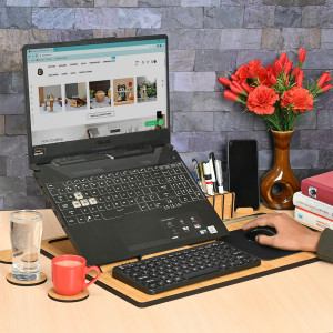 GIFT KYA DE Lap Desks All-in-1 Table Top for Laptop With Mouse Pad ...