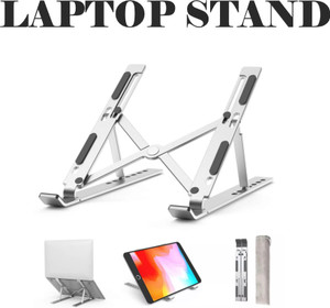 2N2 PORTABLE & COOL LAPTOP STAND FOR DESK & FLOOR, ANTI SKID, STAINLESS ...