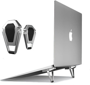 JAZLOG Mini Premium Metal Folding Portable Laptop Stand Non-Slip Base ...