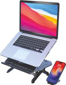 Portronics My Buddy Hexa 33 Laptop Stand with Phone Holder, Four Legs ...