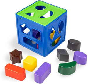 ParshvGroups Shape Sorter Cube Junior with 18 Different Colourful ...