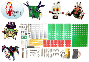 Brainy Toys Bot Kit,make 5 robots using 1 kit,Plastic And Metal Kit ...