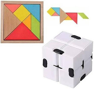 Vedy Infinity cube,flip cube relieves anxiety+ WOODEN GEOMETRIC PUZZLE ...