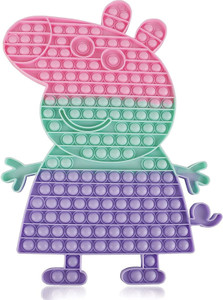 Stakipo Large Peppa pig shaped push pop fidget learning and playing toy ...