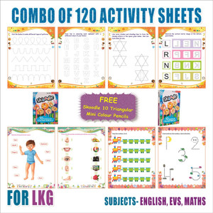 EDITONE LKG Activity Sheets (120 Pages)|Learning & Creativity|With 10 ...