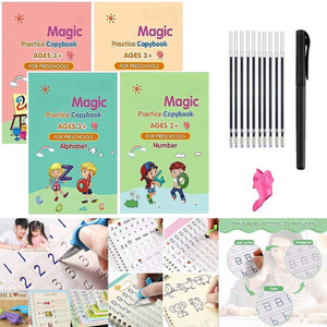 LICHEE Numbers, Maths, Drawing, Alphabet Tracing & Practice Copy Book ...