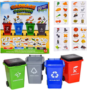 Funrally Sorting Garbage Game Puzzle for Kids, Waste Management ...