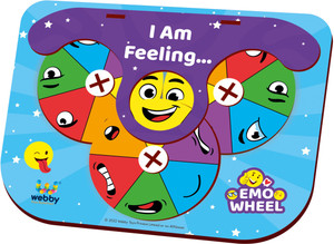 Webby Wooden Emotion Wheel-Rotate The Wheel & Show Your Emotion ...
