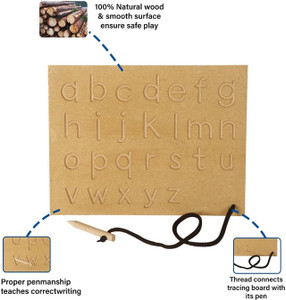 FORSIKHA Montessori Small ABCD Alphabet Tracing Board for Kids Learning ...