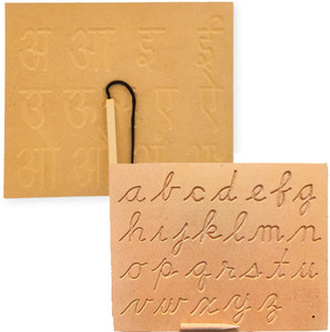 Plus Shine Hindi Vowel(Swar)Slate+Small abc Cursive Alphabet Writing ...