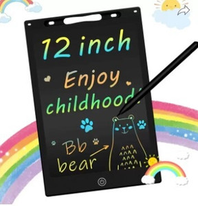 HK Toys 12inch LCD Pad Writing Pad Notepad Erasable & Rechargeable for ...