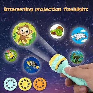 alphonso 3 Slides 24 Patterns Mini Projector Torch Toy Slide Projector ...