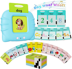 curious crafters Talking Flash Cards for Kids – 112 Cards, USB ...