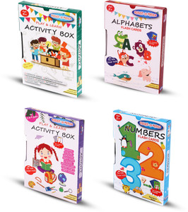 kidzzopedia Alphabet, Numeric, Activities Educational Flash Cards, Set ...
