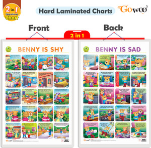 GO WOO 2 IN 1 BENNY IS SAD AND BENNY IS SHY Educational chart with ...