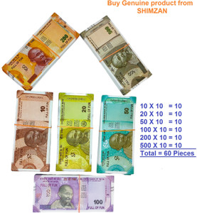 SHIMZAN Indian Dummy Churan Notes for Kids Fun Playing Total 10 X 6 ...
