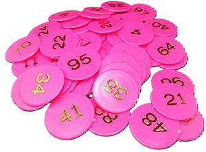 MKJ 1 to 100 Printed Plastic Token Coin Chips Price in India - Buy MKJ ...