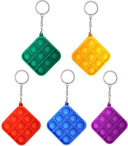 TRU TOYS Mini pop its Fidget Toy Keychain Stress Anxiety Relief Bubble ...