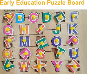 Tumtafa High Quality Wooden Educational Board ABCD Alphabet Early ...