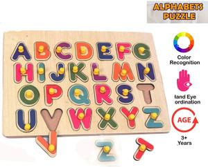 Cyrus Wooden ABCD Blocks for Kids 3 Years Alphabets Learning ...