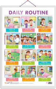 DAILY ROUTINE Early Learning Educational Chart for Kids | 20"X30" inch ...