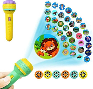 JAYASM Kids Story Projector Flashlight Toy with 6 Slides, 24 Images ...