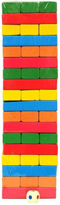 Ticky Toy Zenga Wooden Blocks Tumbling Tower Game 54pcs - Zenga Wooden ...