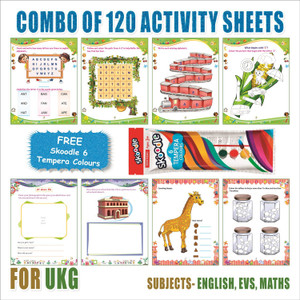 EDITONE UKG Activity Sheets (120 Pages)|Learning & Creativity|With 6 ...