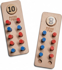 Pingo Play Wooden Counting Peg Board | Number Learning & Math Skill ...
