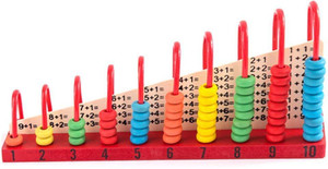Amaflip Double Sided Wooden Abacus Calculation Kit with Counting ...