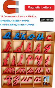 Cryo Craft Magnetic Montessori Preschool Movable Cursive Letter with ...