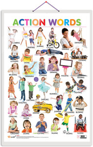 Action Words Early Learning Educational Chart for Kids | 20"X30" inch ...