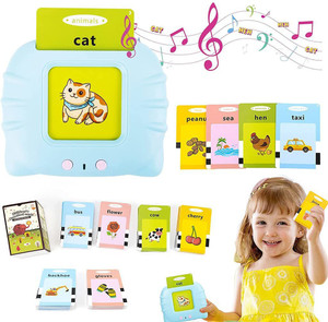 SEAVOKES alking Flash Cards Learning Toys, English Words Learning ...
