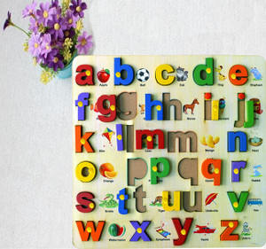 Plus Shine Small ABC Alphabet Letters Puzzle Board Montessori ...