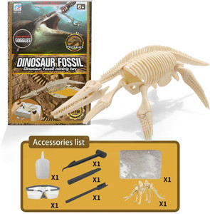 KIDOLOGY Educational Dinosaur Fossil Digging Kit Excavation Toys for ...