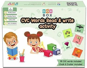 doxbox Dox Box CVC Words Read and Write flashcards Price in India - Buy ...