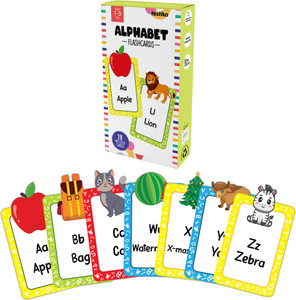 Festiko 1 Set of 28 Pcs Alphabet Flash Cards, Flashcards For Toddlers ...