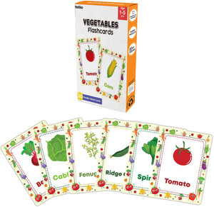 Festiko 1 Set of 30 Pcs Vegetables Flash Cards, Flashcards For Toddlers ...