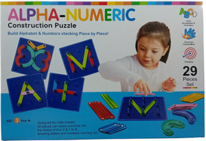 BLUadora Alpha-Numeric | Construction Puzzle | Build Alphabet & Numbers ...