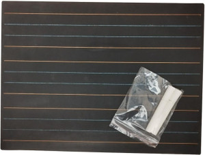 DgCrayons Dual Side Wooden Slate with Lines & Square Box for ...