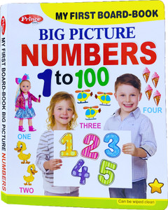 GoodsNet Big Board Book 1 To 100 Numbers Learning With Big Picture For ...