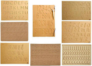 RCW Alphabets/NumberS/vernmala/Marathi/New Pattern Wooden Tracing Board ...