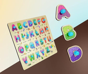 Glowing Night Alphabet Puzzle Board | Wooden Learning Game | ABC ...