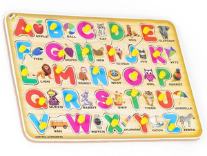 Trends Maker Wooden Alphabet Educational Board Read&Learn Alphabet ...