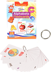 Jenkan Alphabets Flash cards Laminated with Binder Rings Learning-2yr ...