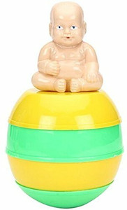 KIDDOYS Plastic Musical Baby Face Roly Poly Wobbling Toy for New Born ...