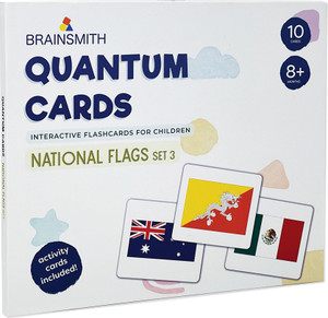 Brainsmith National Flag 3 Picture Quantum Cards Set for Toddlers and ...