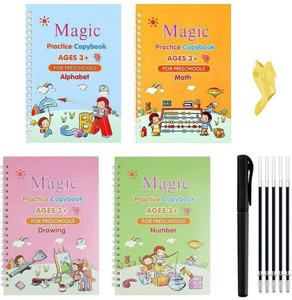VMV FUZON Magic Practice Copy Book Children Tracing Book Kids Education ...