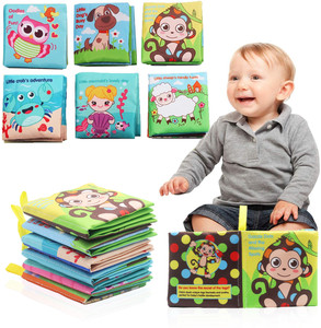 PATPAT 6Pcs Baby Books Set Cartoon Annimal Story Safe Nontoxic Biteable ...